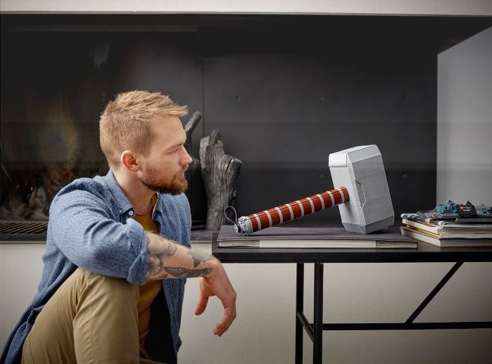 LEGO Mjolnir Set Looks Life-Size & Has Infinity Gauntlet Easter Egg