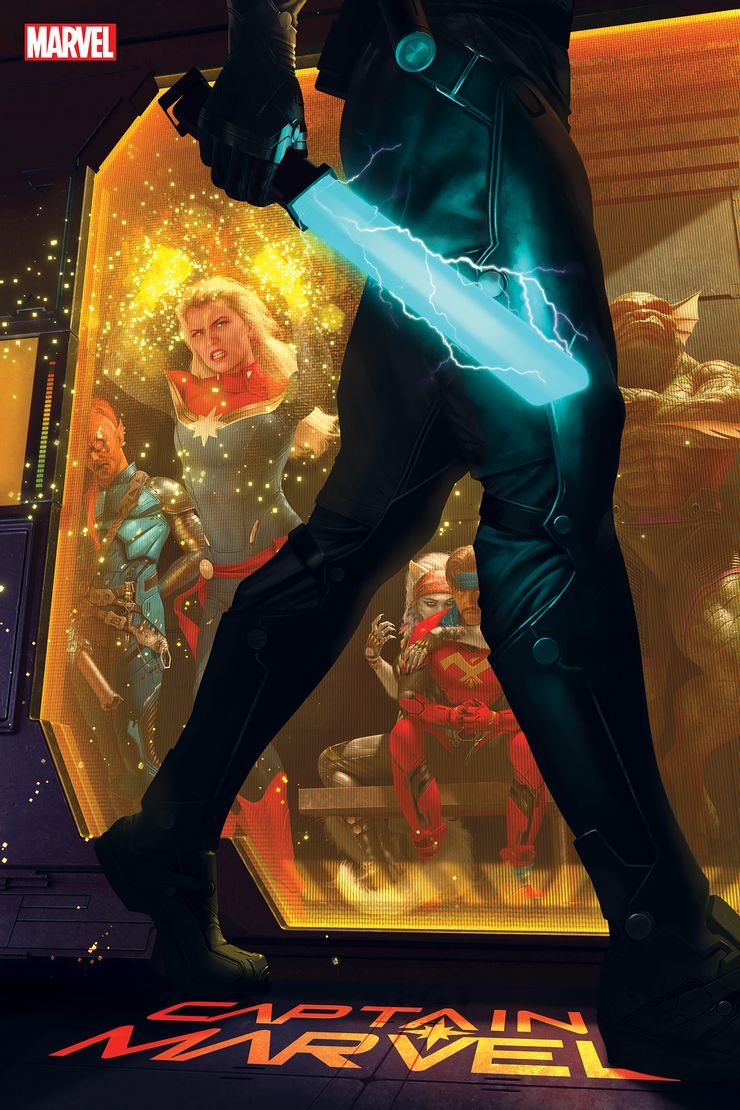 Captain Marvel Breaks Out of Prison After an Intergalactic Bar Fight
