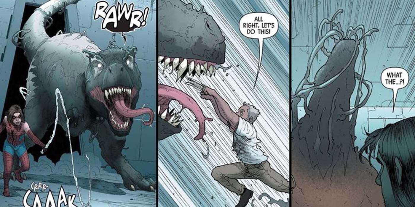 Wolverine's Terrifying Venom Upgrade Originally Came From a Dinosaur