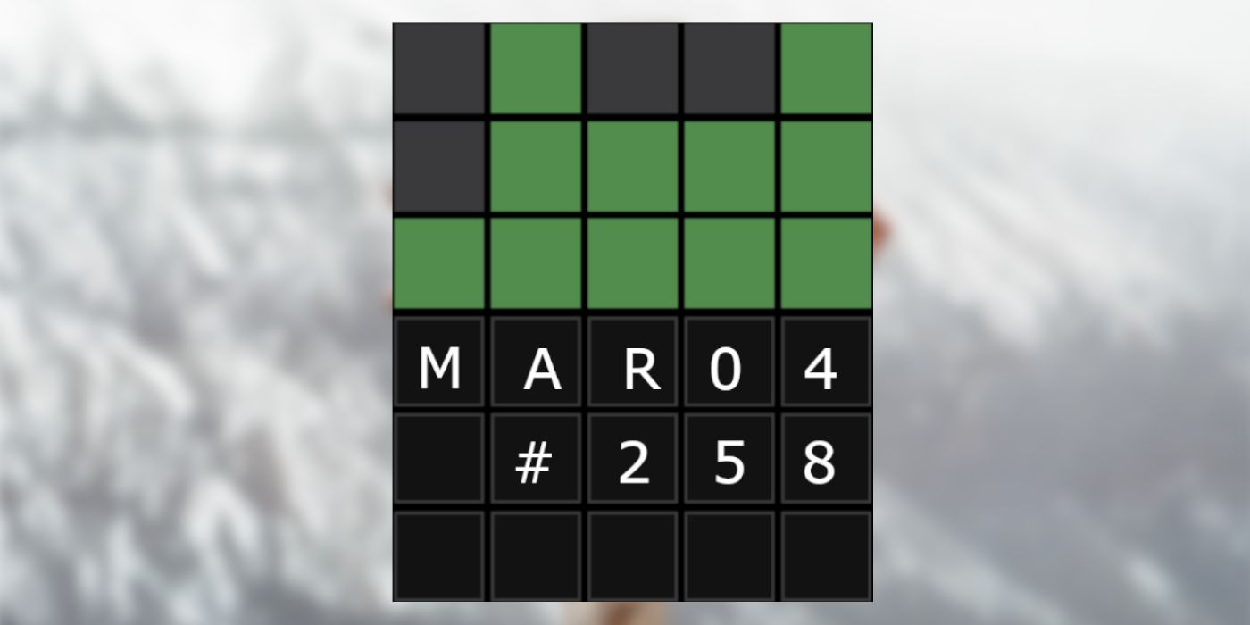 Wordle 258: March 4, 2022 Answer