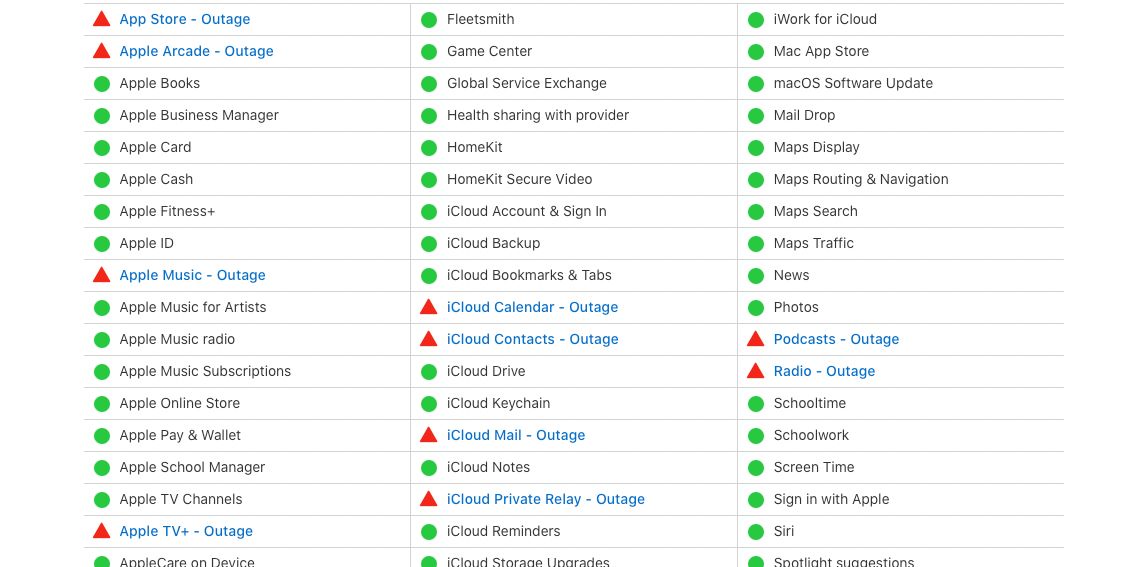 A Bunch Of Apple Services Are Down Right Now (iMessage, iCloud, And More)