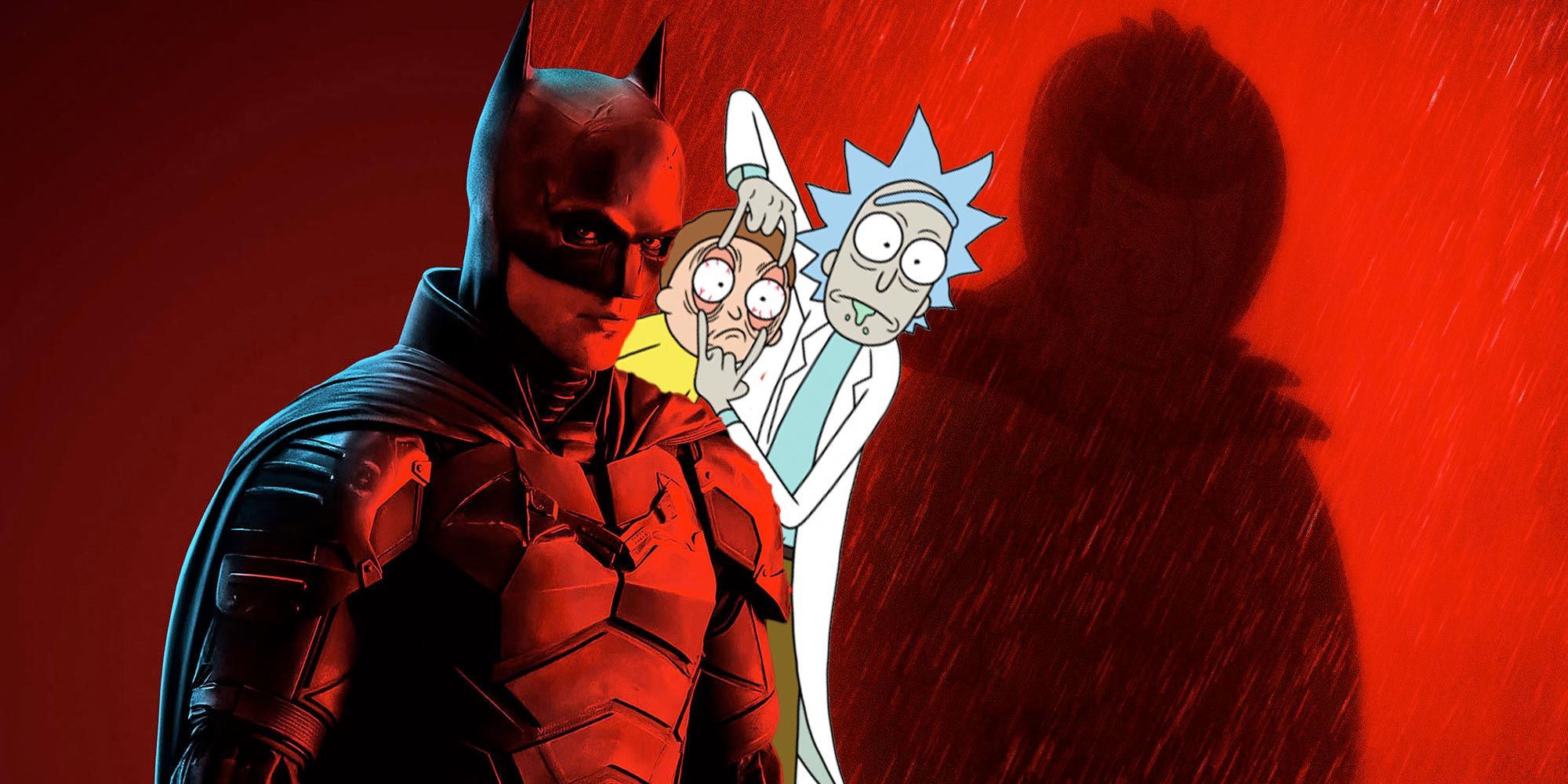 Rick & Morty Parodies The Batman's Brooding Poster With Birdperson