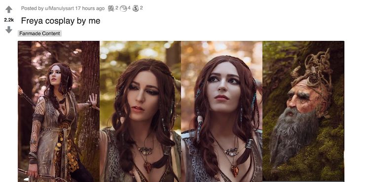 God of War Freya Cosplay Transforms Fan Into A Vanir Goddess