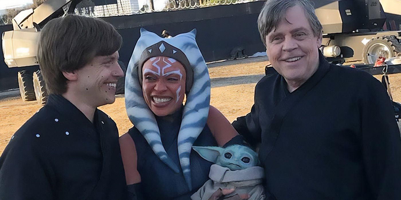 Rosario Dawson Celebrates Star Wars Day With Luke Skywalker Set Photo