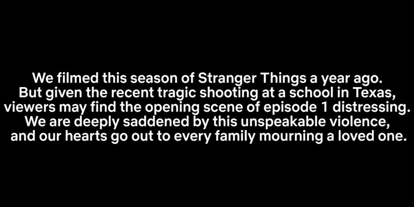 Netflix Adds Content Warning to Stranger Things Season 4 Episode 1