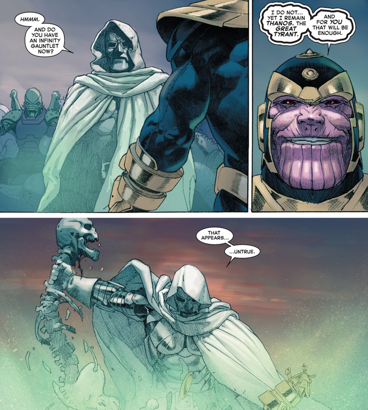 Thanos vs Doctor Doom Settled Marvel's Ultimate Villain Forever