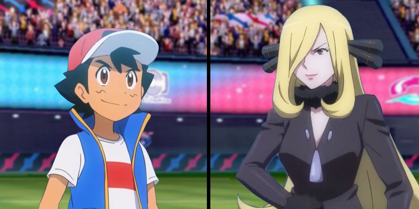 Pokemon Iris Vs Cynthia Pokemon Journeys Confirms Cynthia's Comeback
