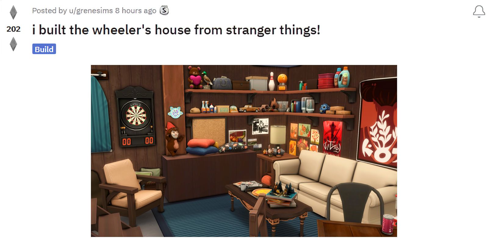 Stranger Things Comes To Sims 4 Thanks To Fan's Wheeler House Build