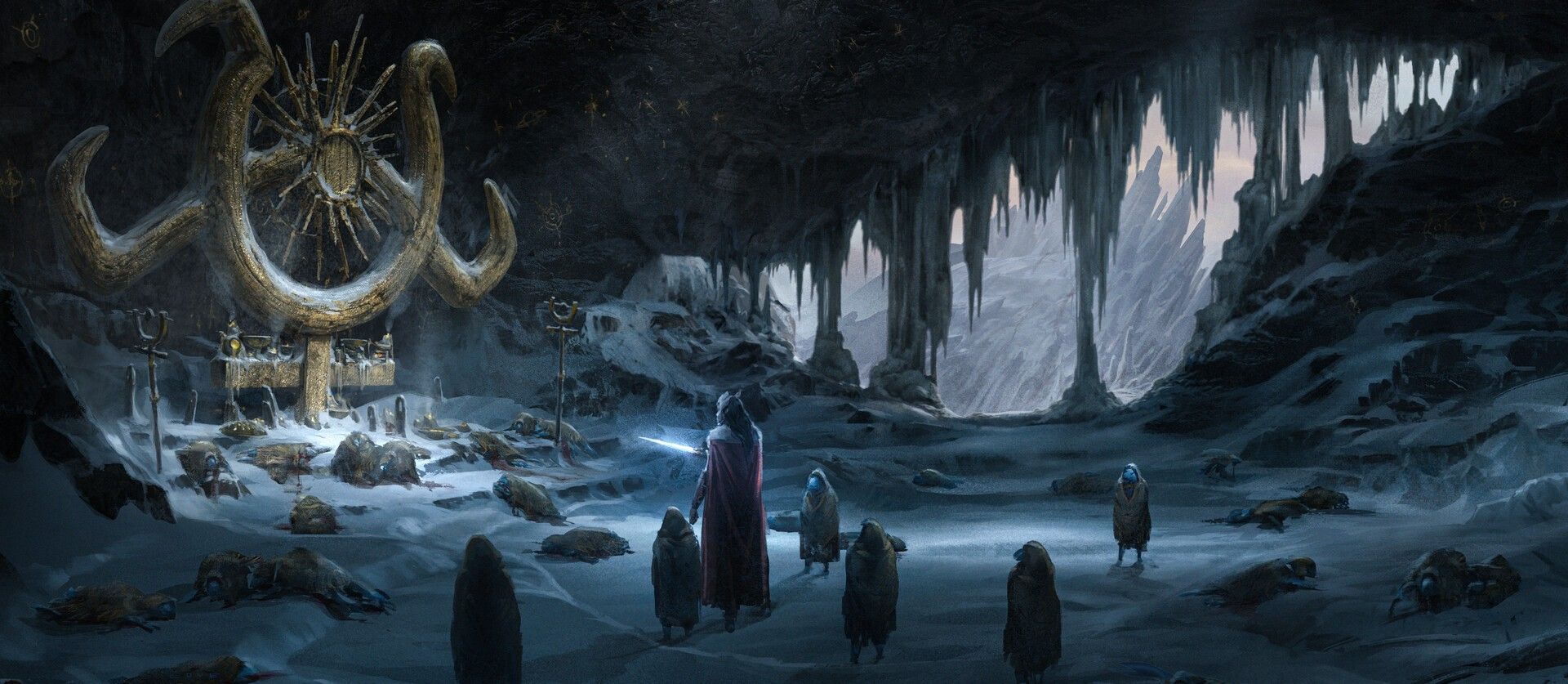 Thor: Love & Thunder Concept Art Reveals Cut Lady Sif Ice Planet Scene