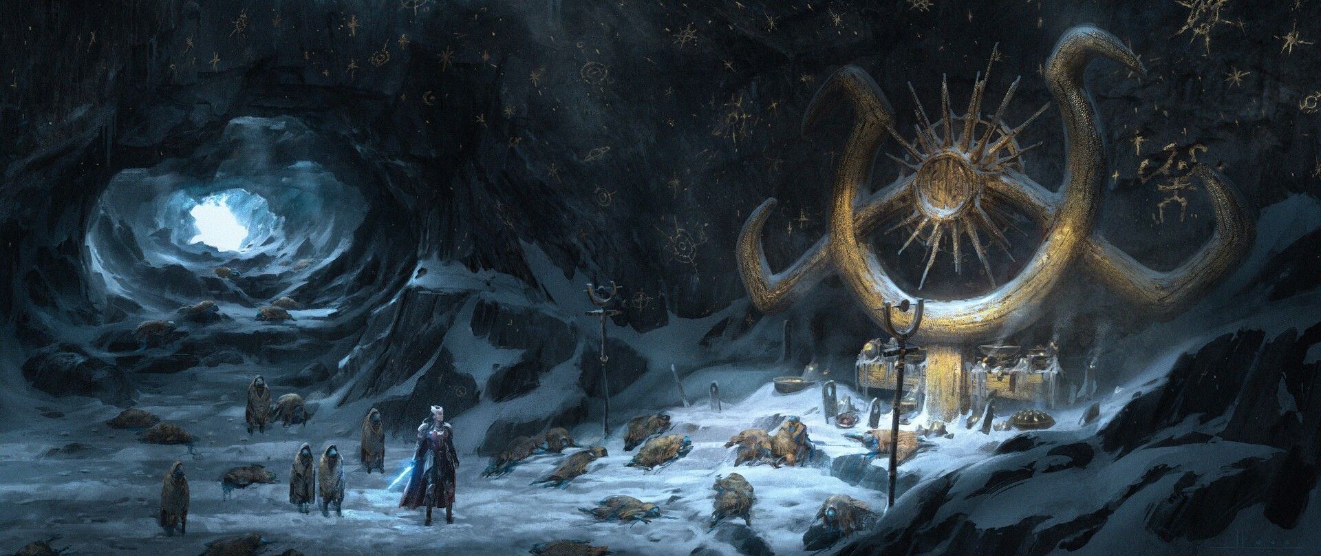 Thor: Love & Thunder Concept Art Reveals Cut Lady Sif Ice Planet Scene