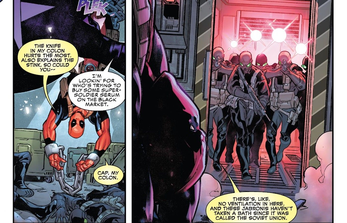 Deadpool Reveals The Worst Place He Can Ever Be Stabbed