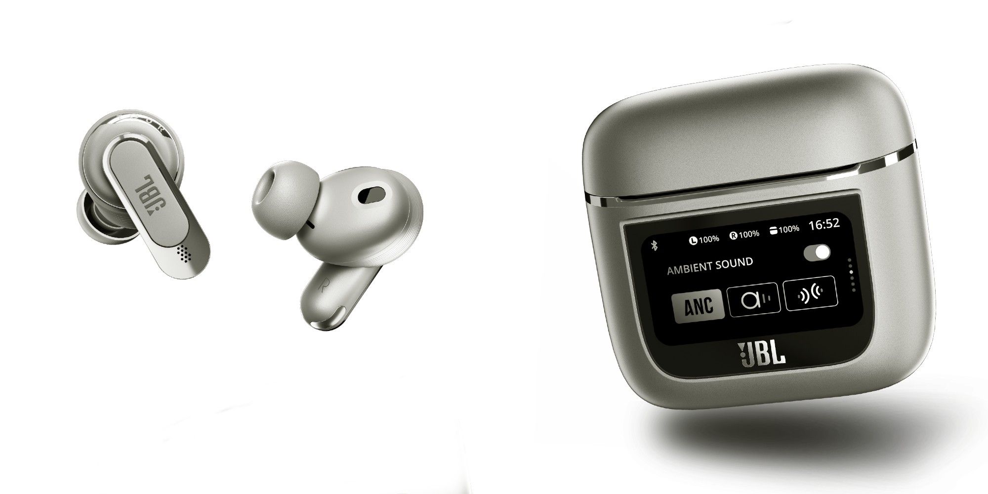 These JBL Buds Have A Charging Case With A Touchscreen, And It's Genius