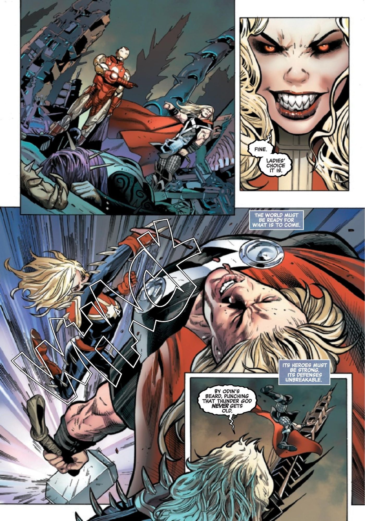 Evil Captain Marvel Just Made Thor And The Avengers Look Like A Joke
