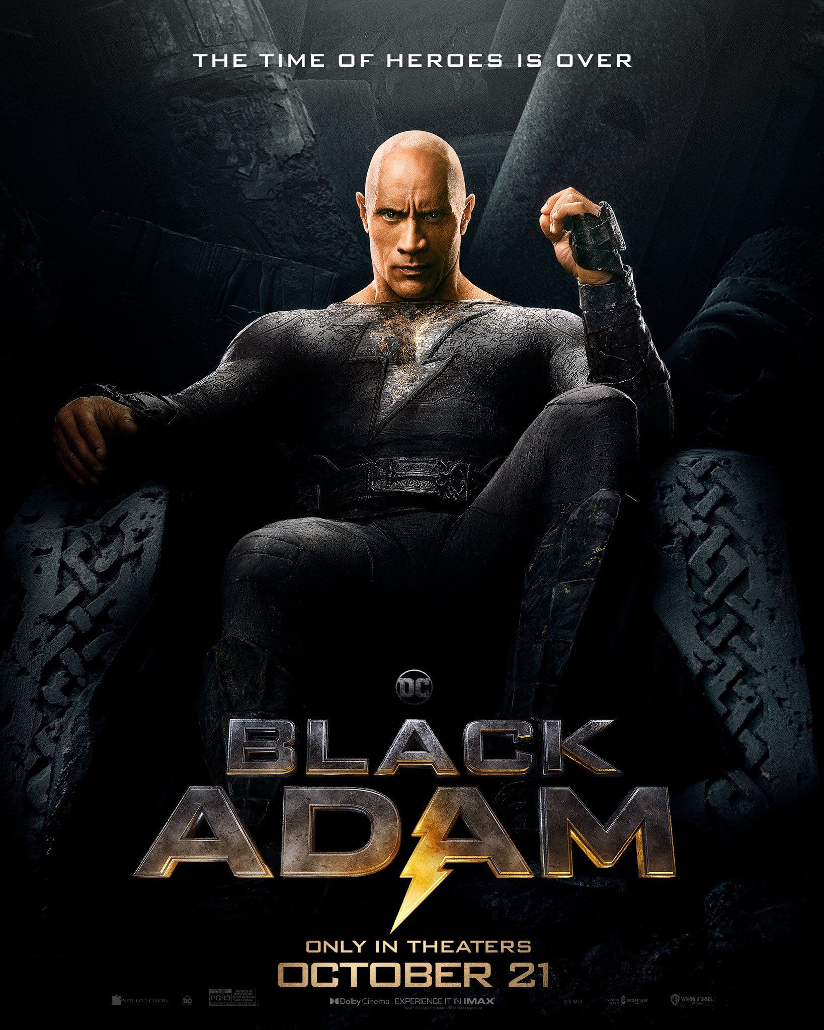 Dwayne Johnson Shares Black Adam Poster Teasing New DCEU Hierarchy