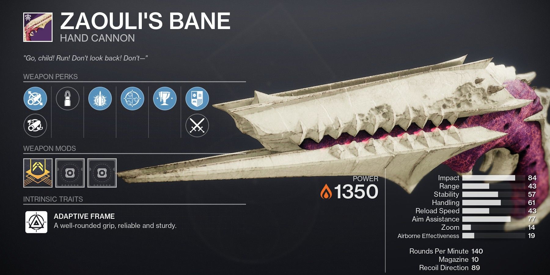 How To Get Zaouli’s Bane (& God Roll) in Destiny 2