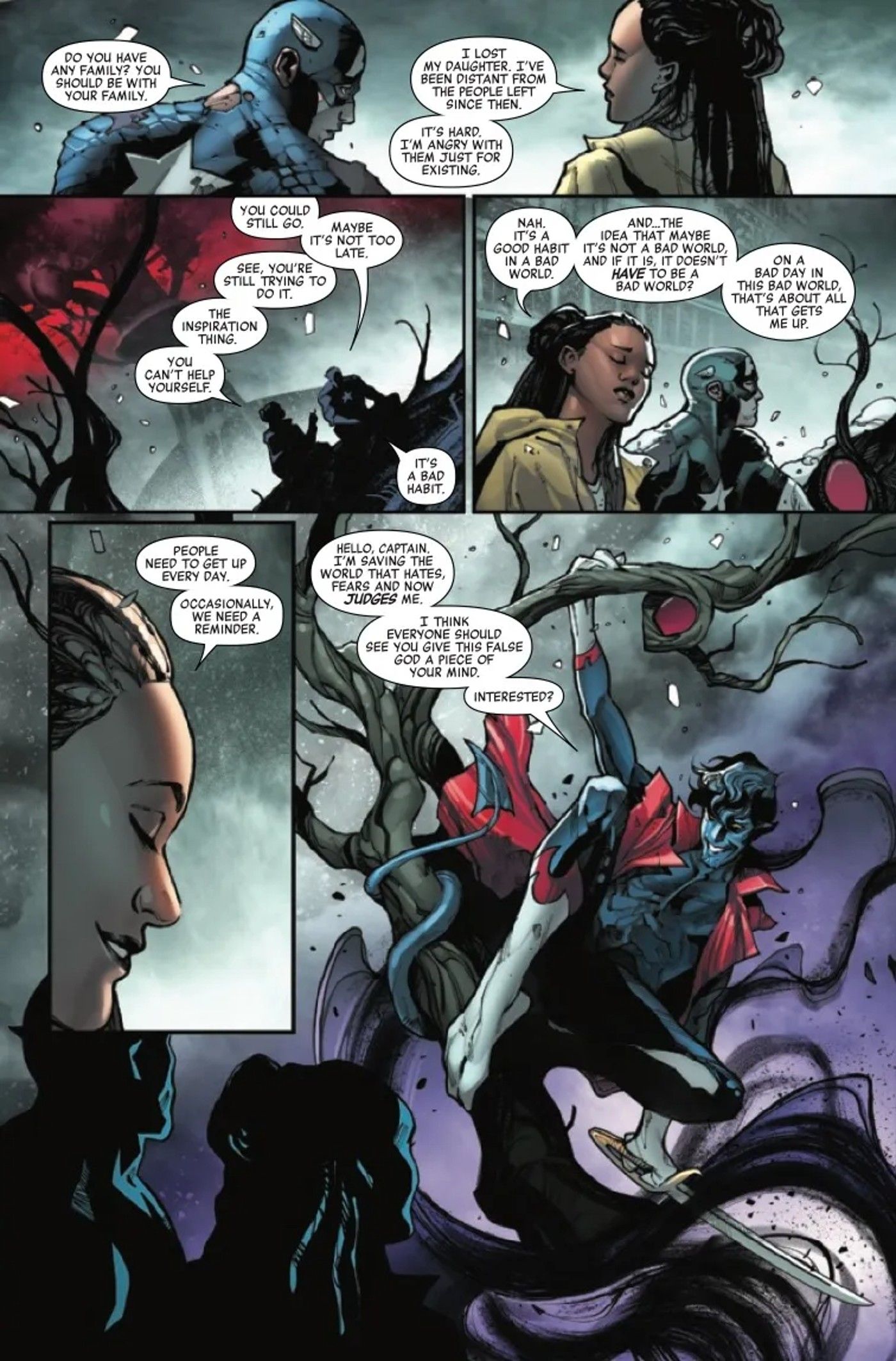 Captain America & Nightcrawler Unite to Take Down a Celestial