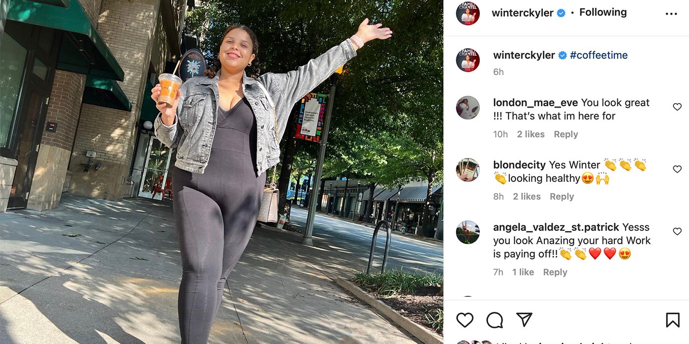 The Family Chantel: Winter Praised Over Latest Weight Loss Progress