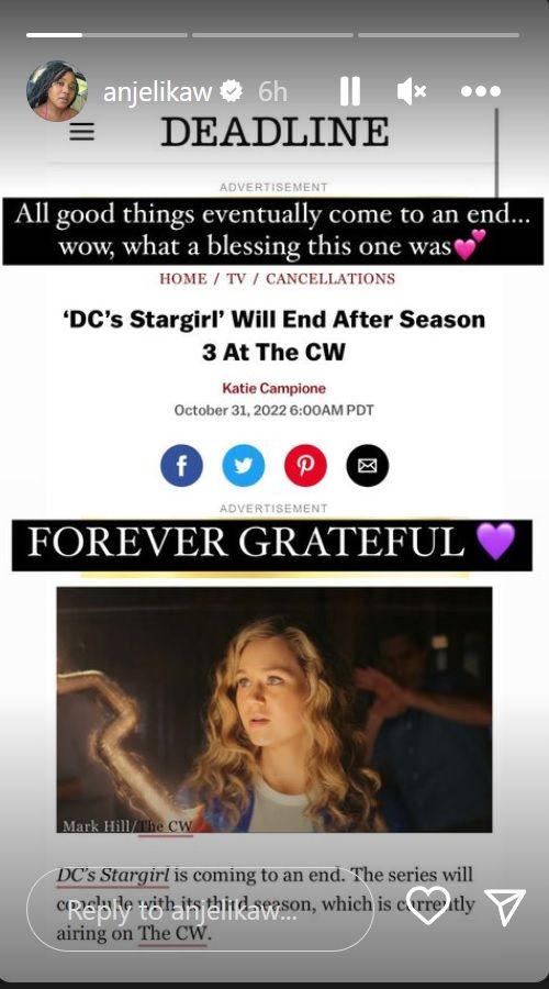 Stargirl Cast Members React To Arrowverse Cancelation