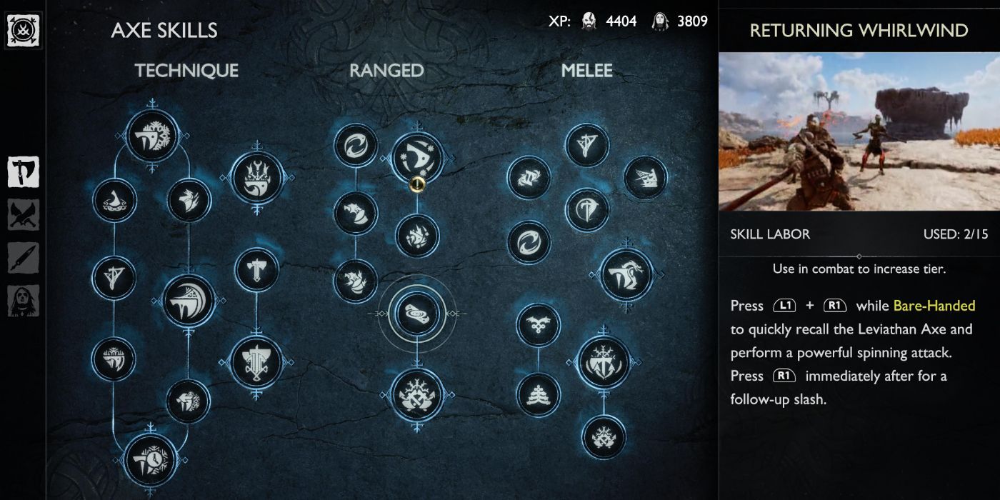 God of War Ragnarök: The 10 Best Skills For Kratos's Leviathan Axe