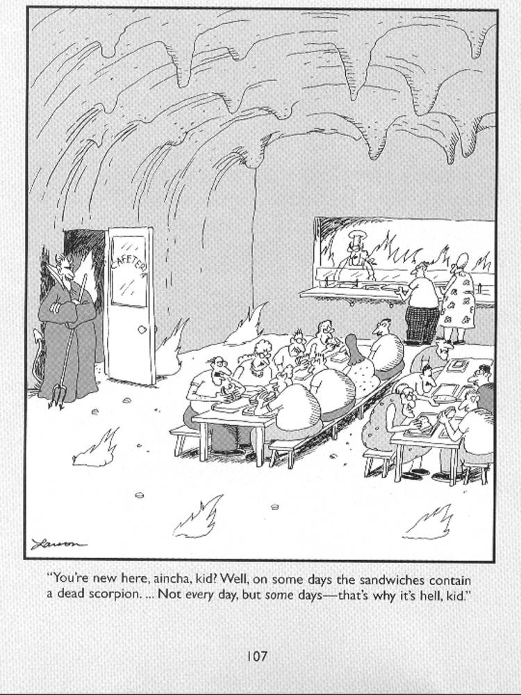 Gary Larson's 10 Funniest Far Side Comics About Heaven And Hell