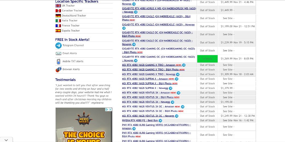 10 Best Websites And Apps For Tracking Graphics Card Restocks