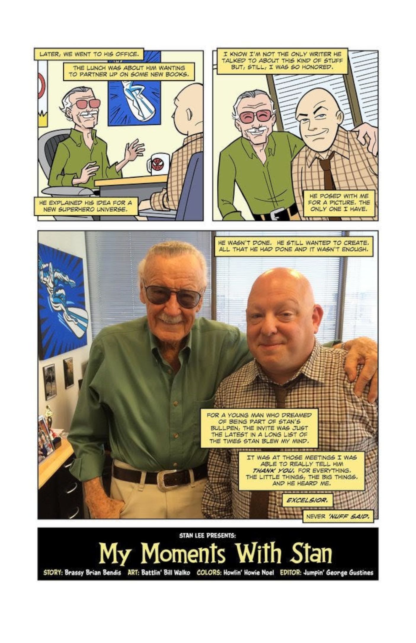 Brian Michael Bendis Shares Perfect Tribute For Stan Lee's 100th Birthday