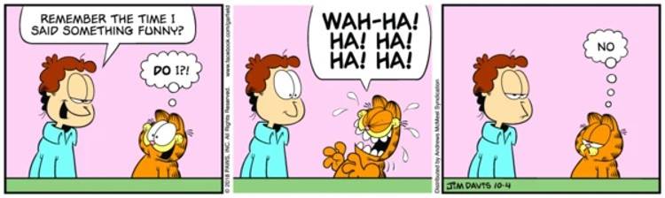 10 Funniest Garfield Comics Of All Time