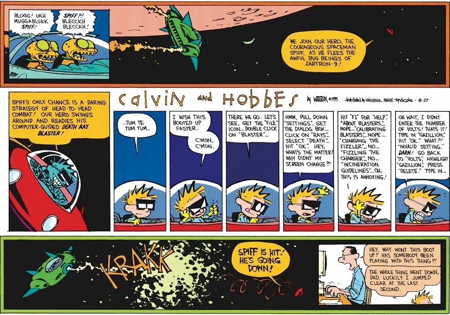 Calvin And Hobbes: 10 Funniest Spaceman Spiff Strips