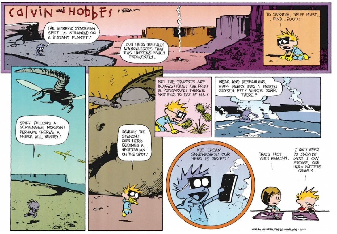 Calvin And Hobbes: 10 Funniest Spaceman Spiff Strips