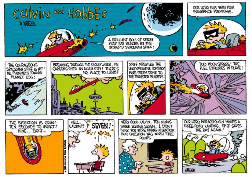Calvin And Hobbes: 10 Funniest Spaceman Spiff Strips