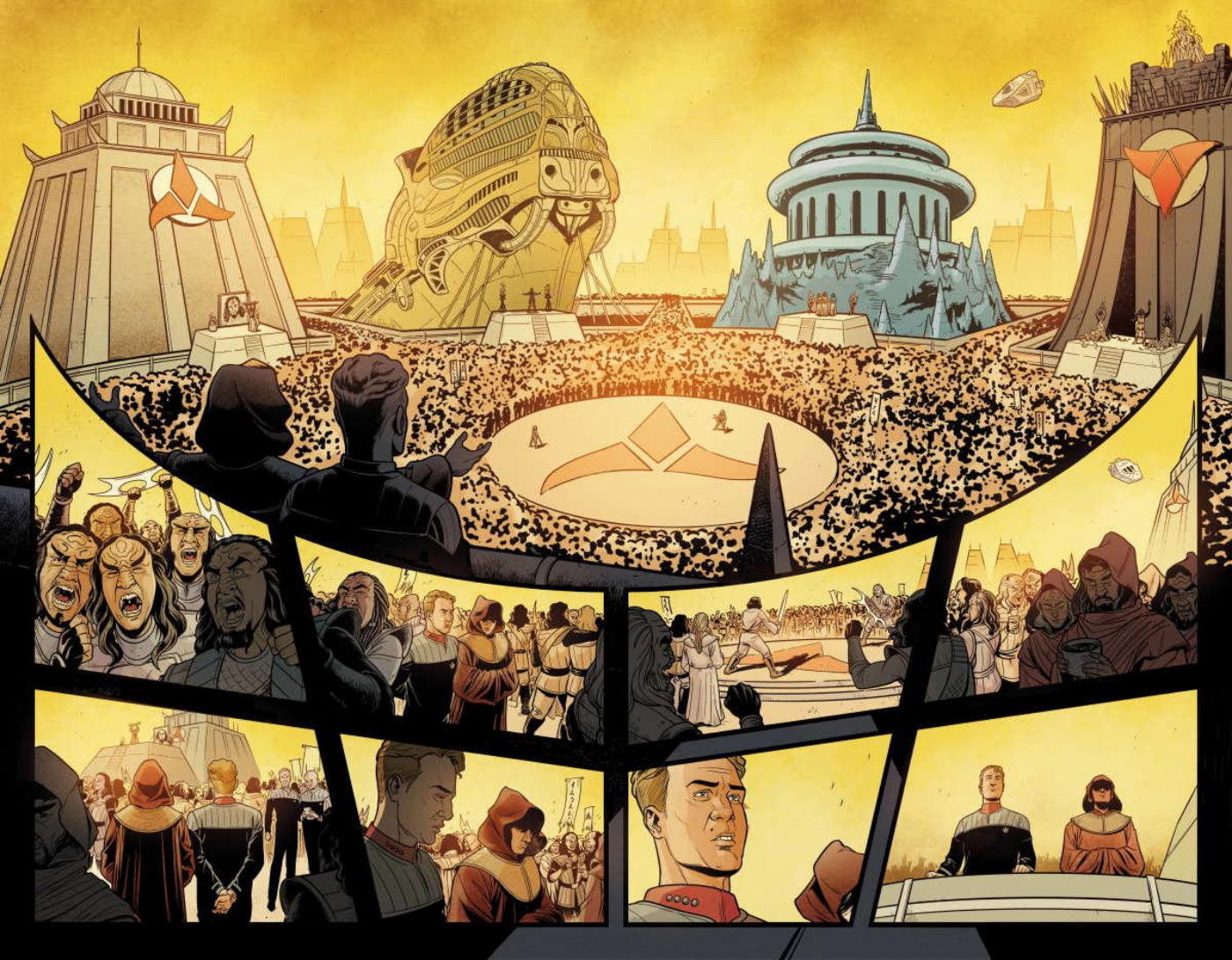 Star Trek: Worf, Spock & Sisko Collide in First Crossover Images