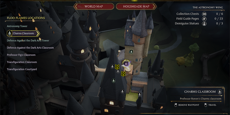 Hogwarts Legacy All Astronomy Wing Field Guide Page Locations