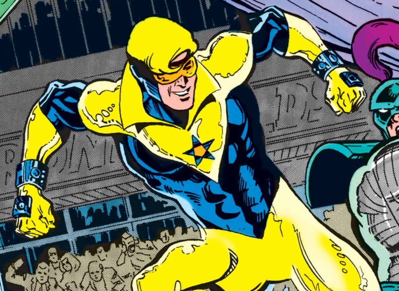 Booster Gold Symbol Booster Gold's Creator Celebrates TV News With
