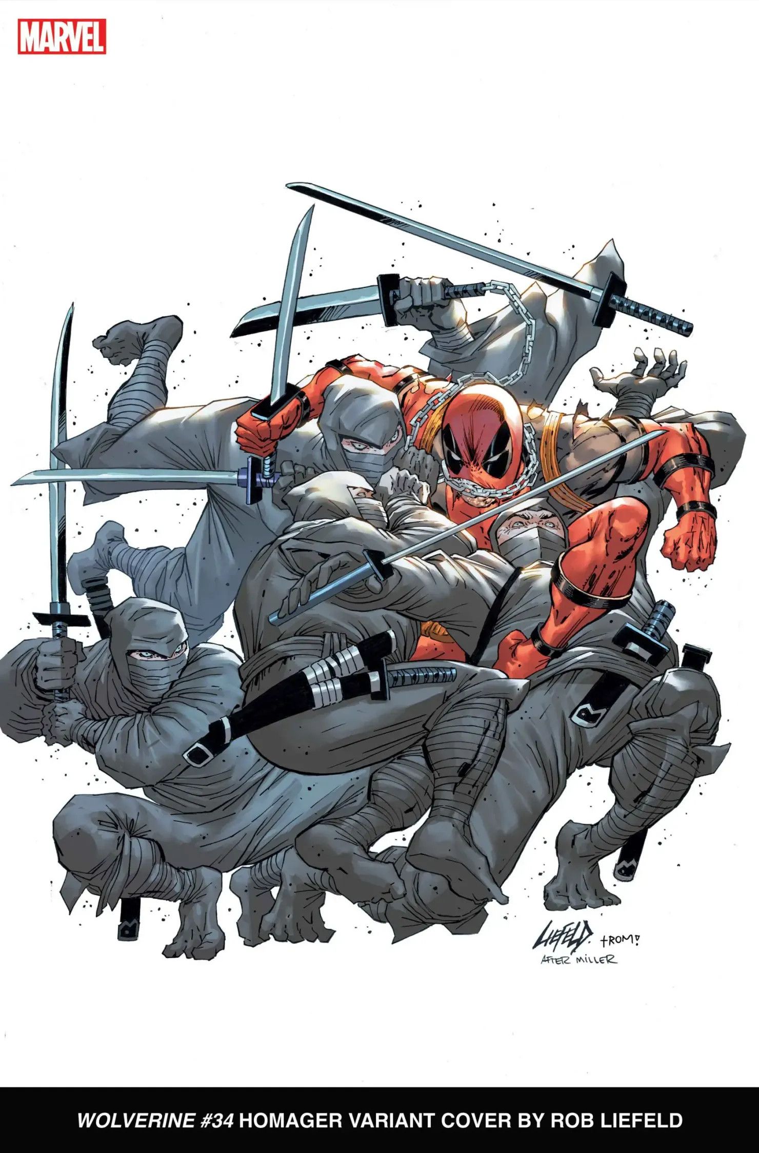 Deadpool Joins Classic Marvel Covers in Art for New Series By His Creator