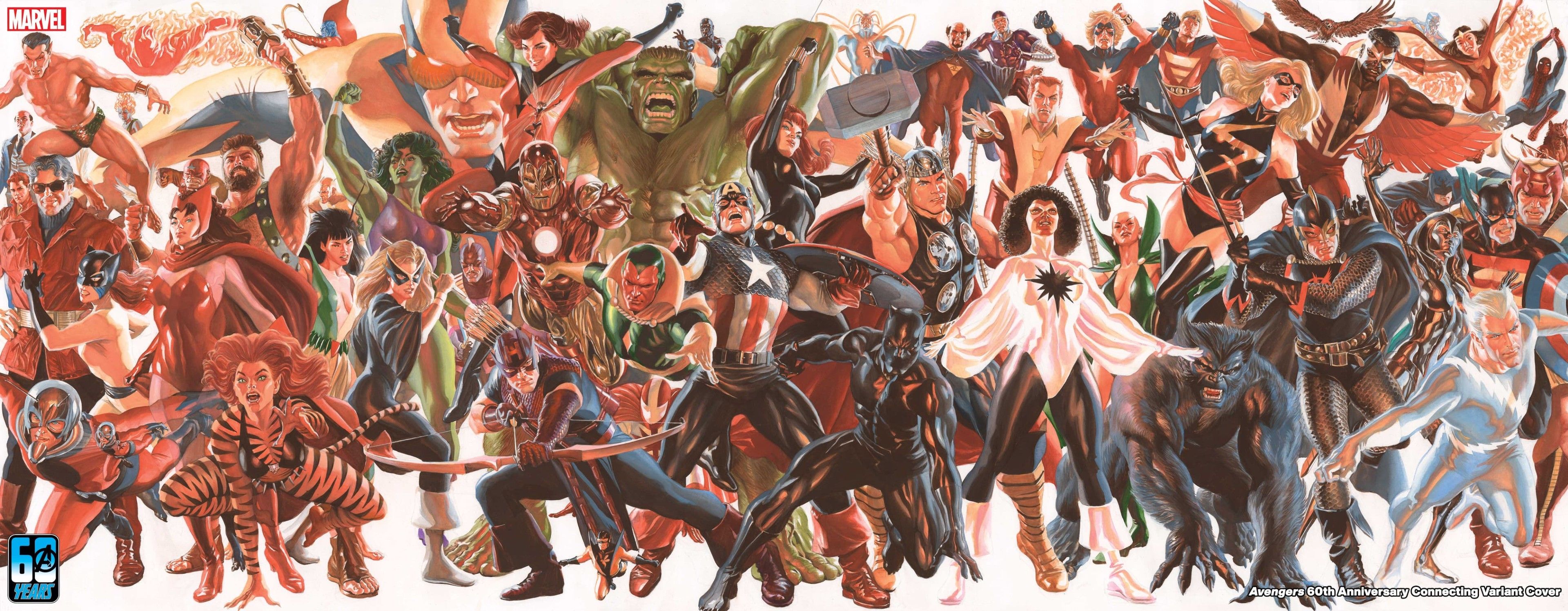 Avengers And X Men Get God Tier Alex Ross Art For 60th Anniversary