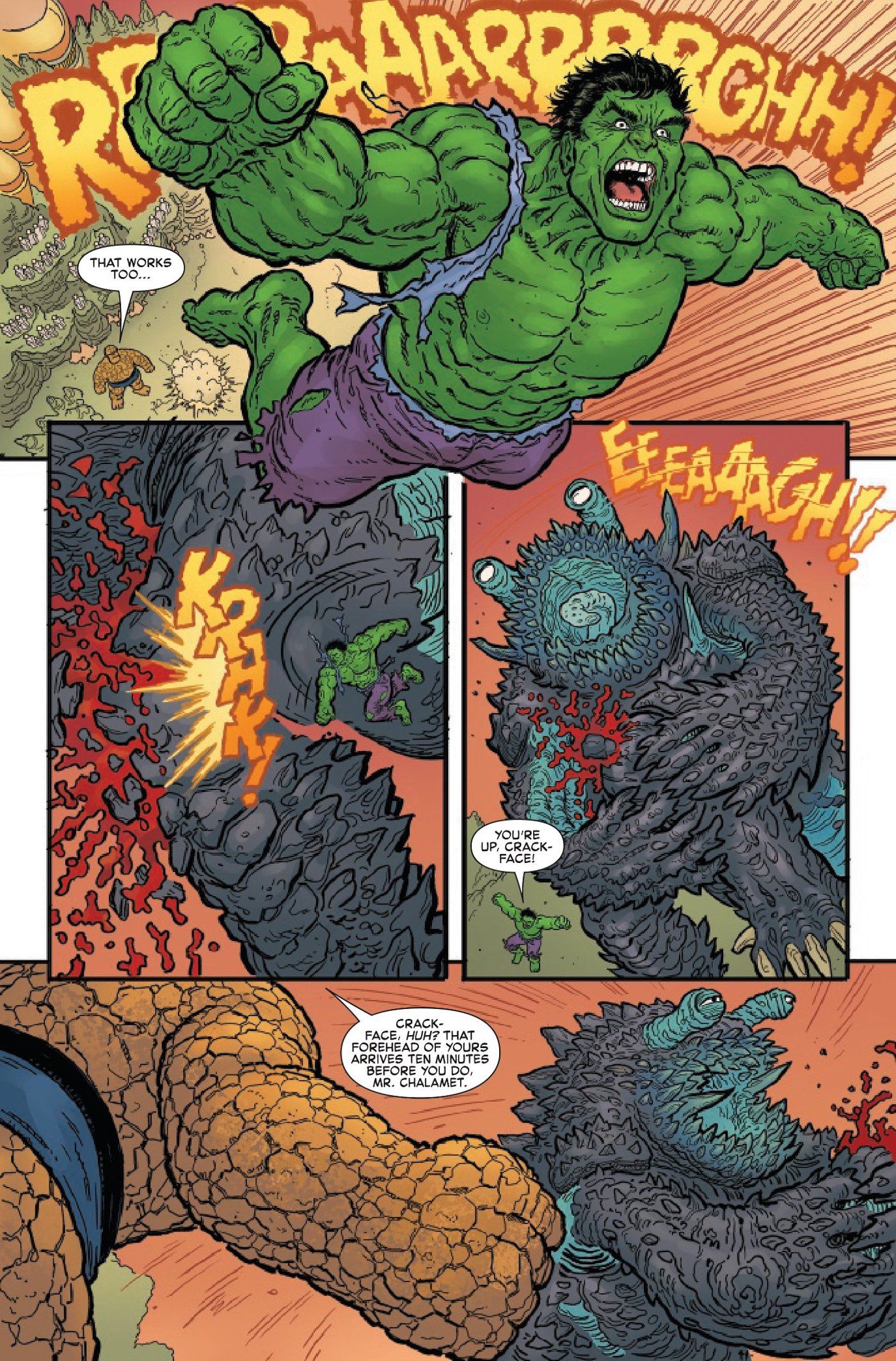 Hulk & Thing Are Combining Their Strength to Fight a Marvel God