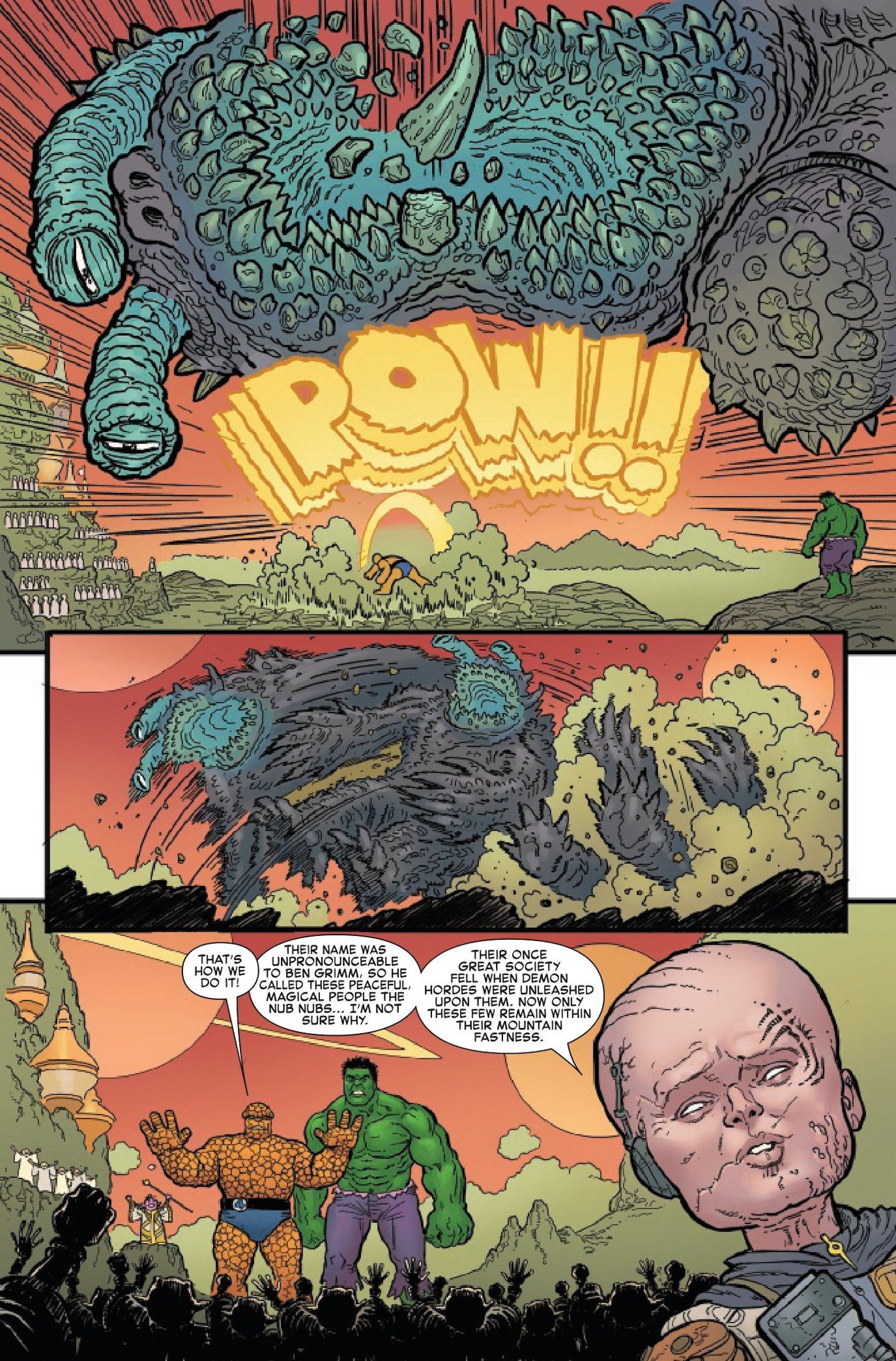 Hulk & Thing Are Combining Their Strength to Fight a Marvel God