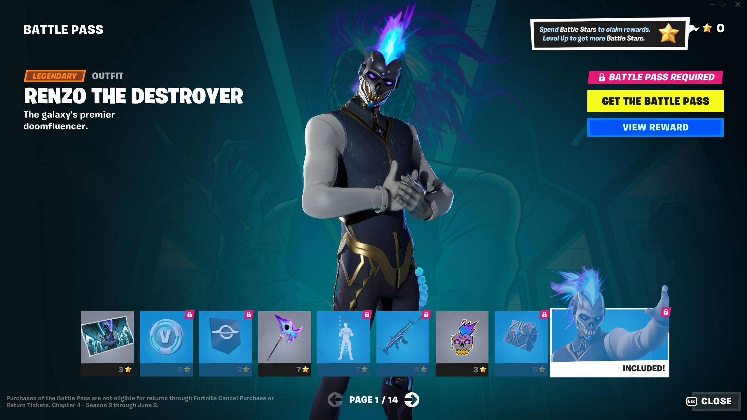 Fortnite Chapter 4 Season 2 Battle Pass Guide (Stars, Tiers, & Rewards)