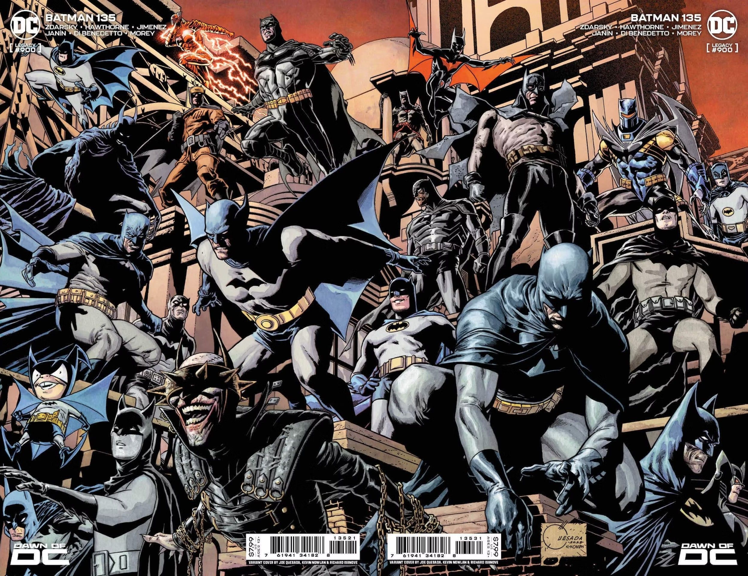 Batman Art Assembles a Dark Knight Army in 900th Issue Tribute