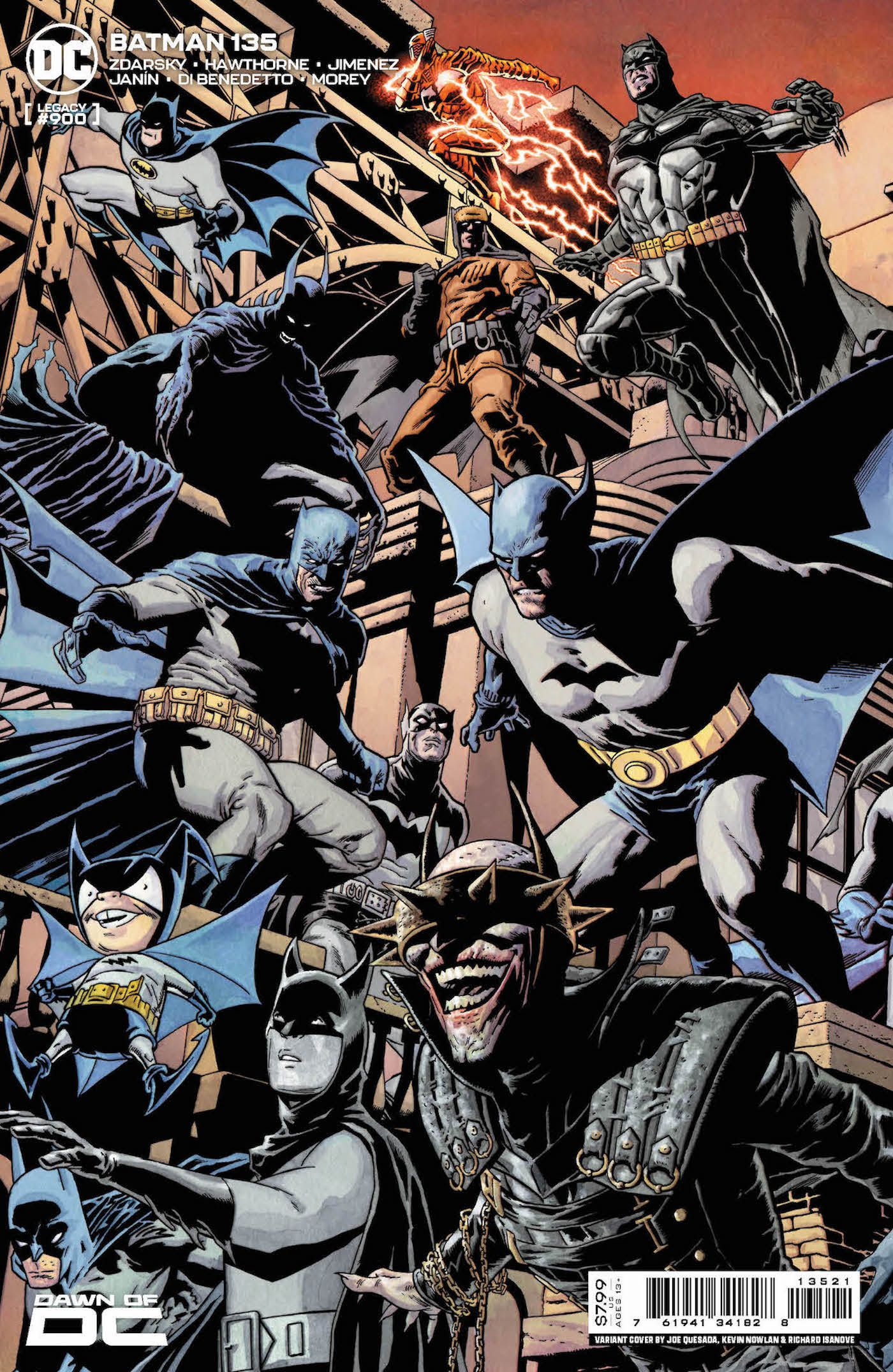 Batman Art Assembles a Dark Knight Army in 900th Issue Tribute