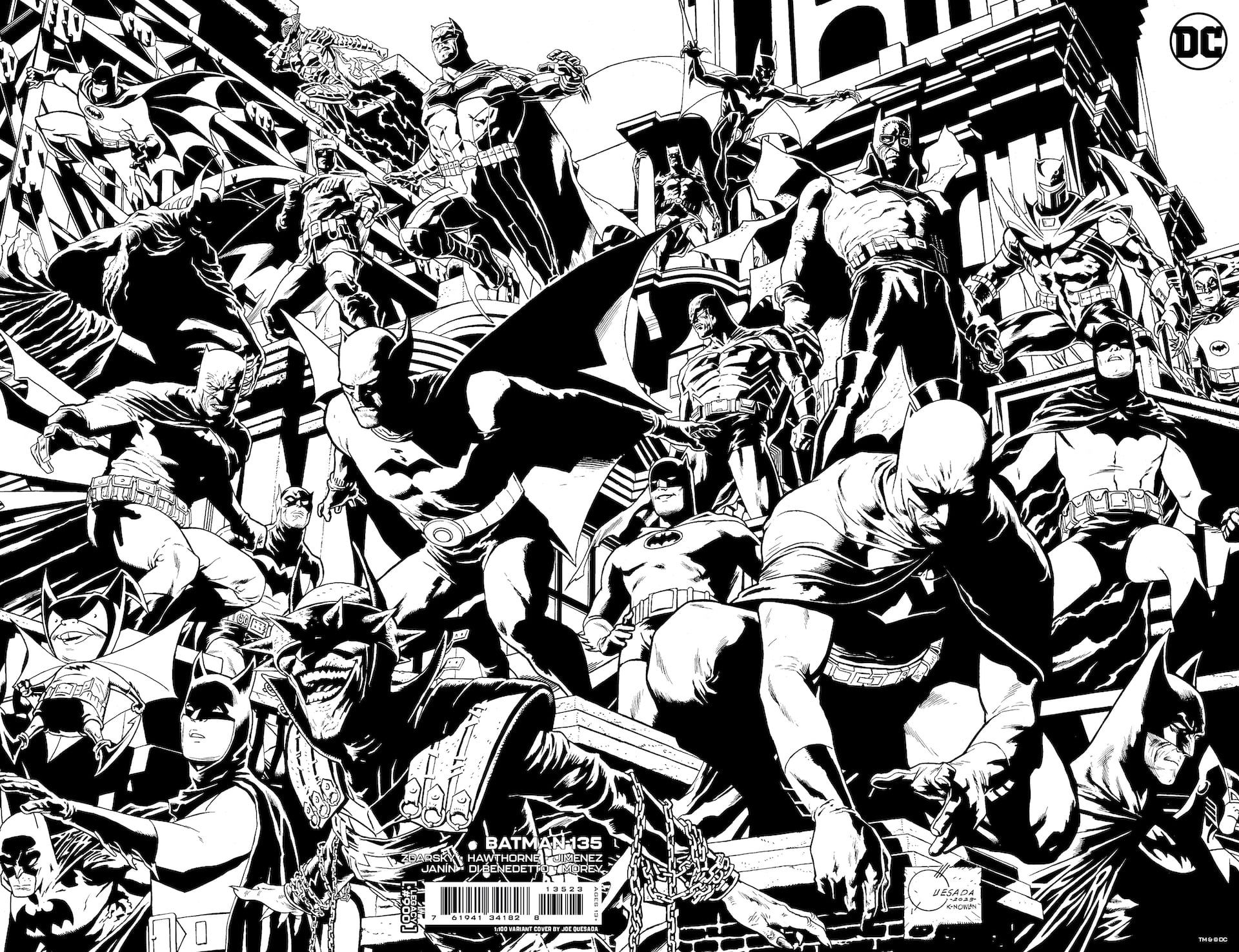 Batman Art Assembles a Dark Knight Army in 900th Issue Tribute