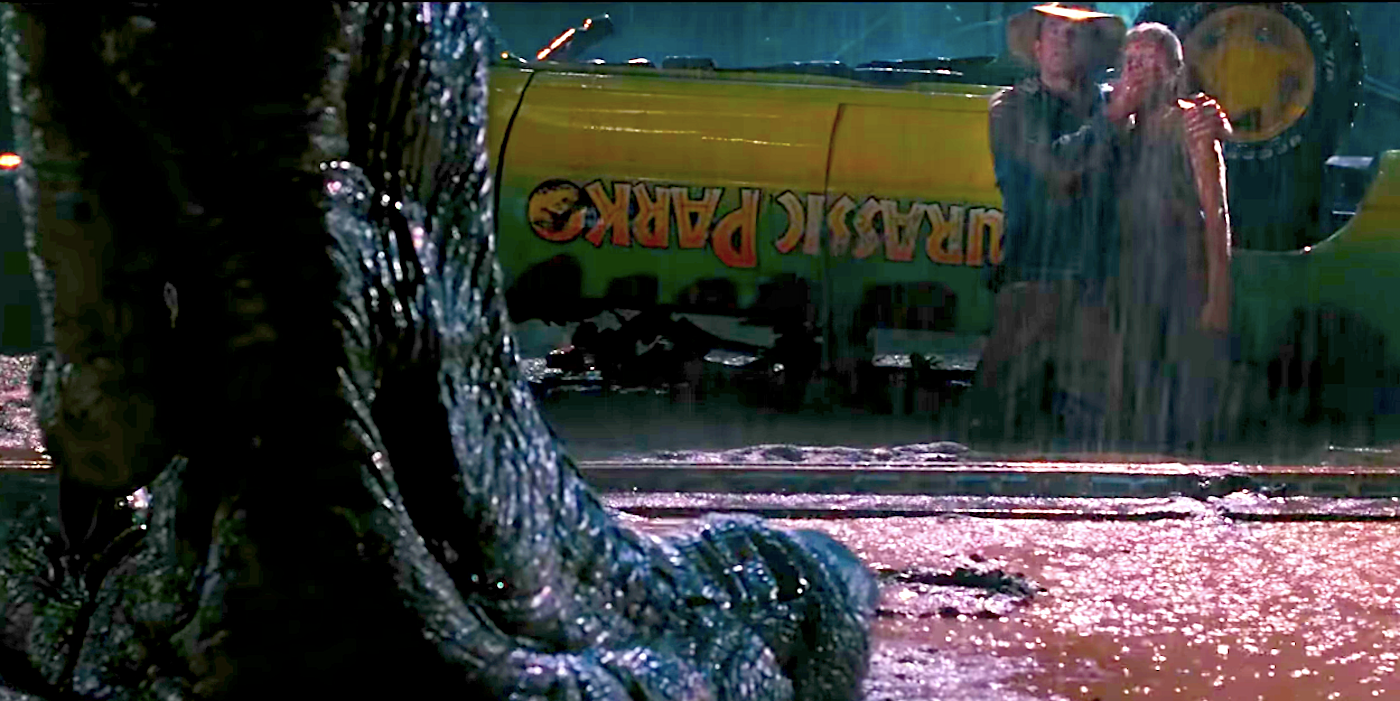 Jurassic Park's Original T Rex Scene Is A Major Movie Plot Hole