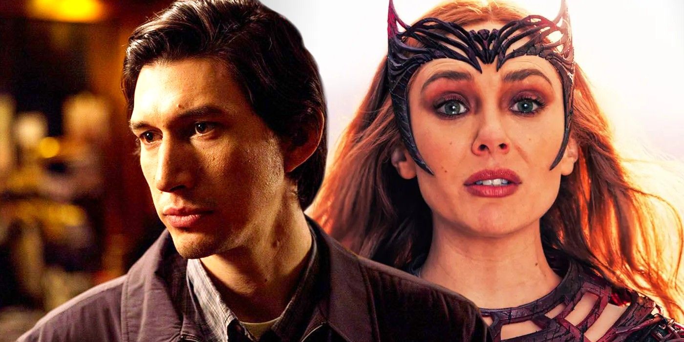 Elizabeth Olsen Reacts To Rumor Of Adam Driver Replacing John Krasinski ...