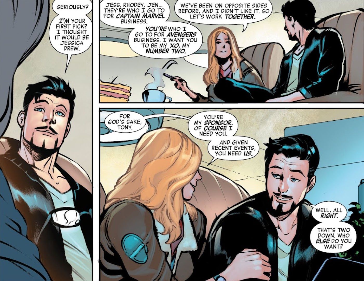 Marvel Brings Back the Iron Man/Captain Marvel Bond the MCU Couldn't Show