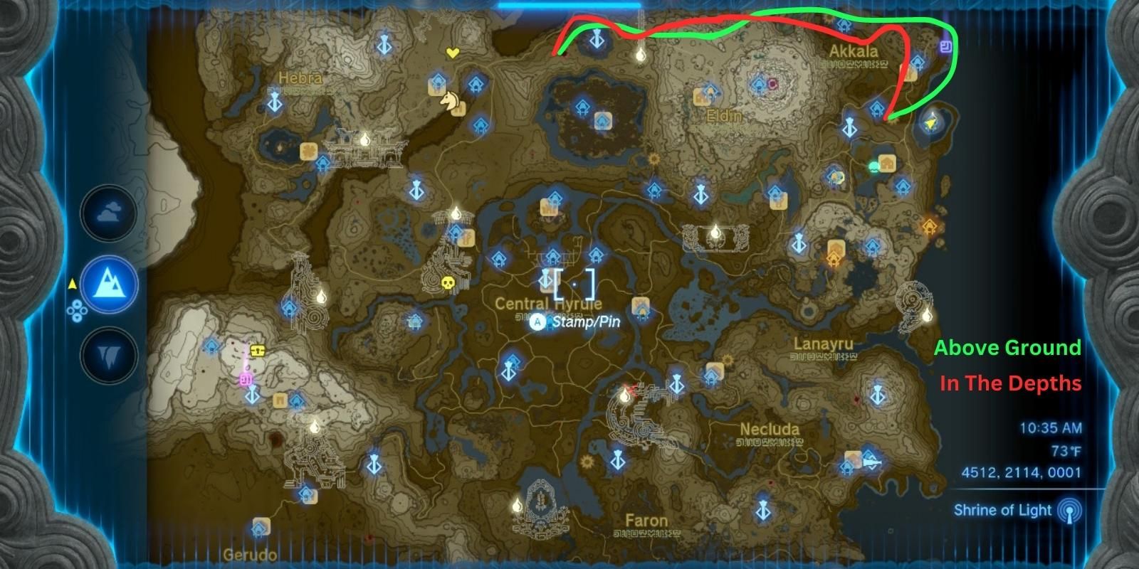 All Dragon Paths (& Locations) In Zelda Tears of the Kingdom