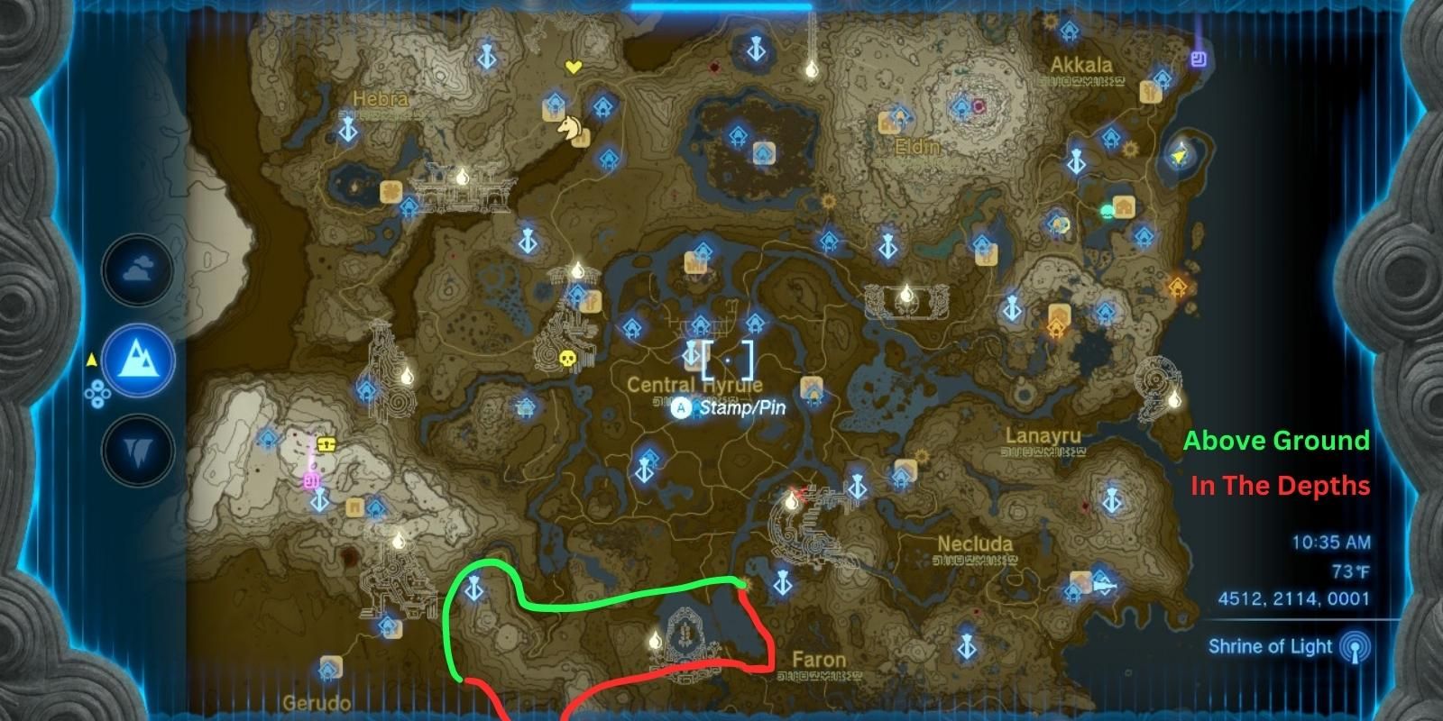 All Dragon Paths (& Locations) In Zelda Tears of the Kingdom