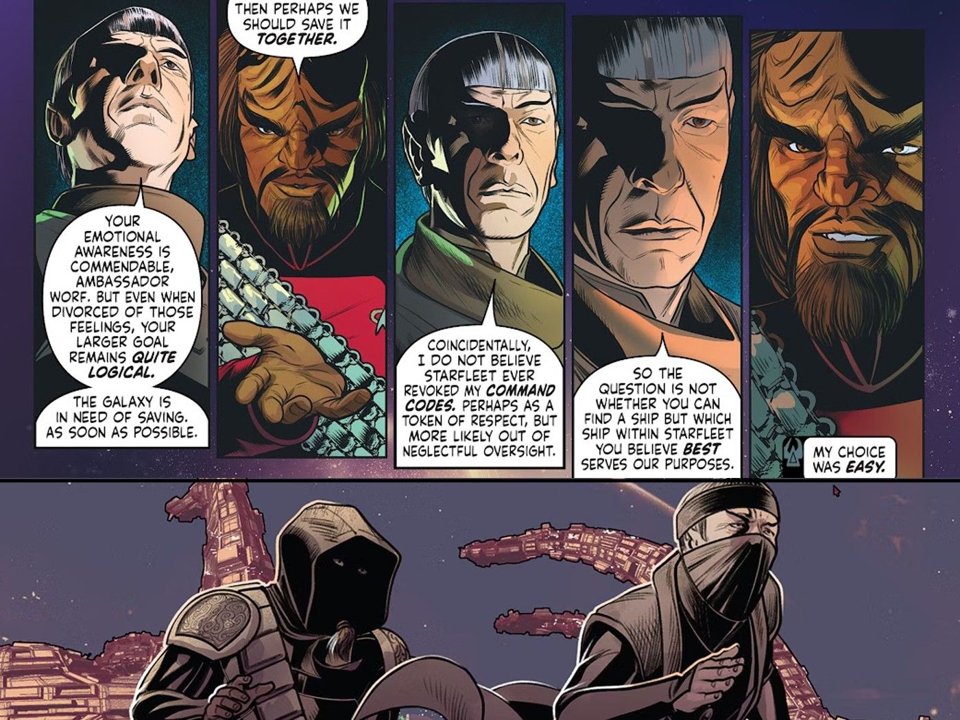 "Spock Is Committed": Star Trek Writer Explains Worf & Spock's New Alliance