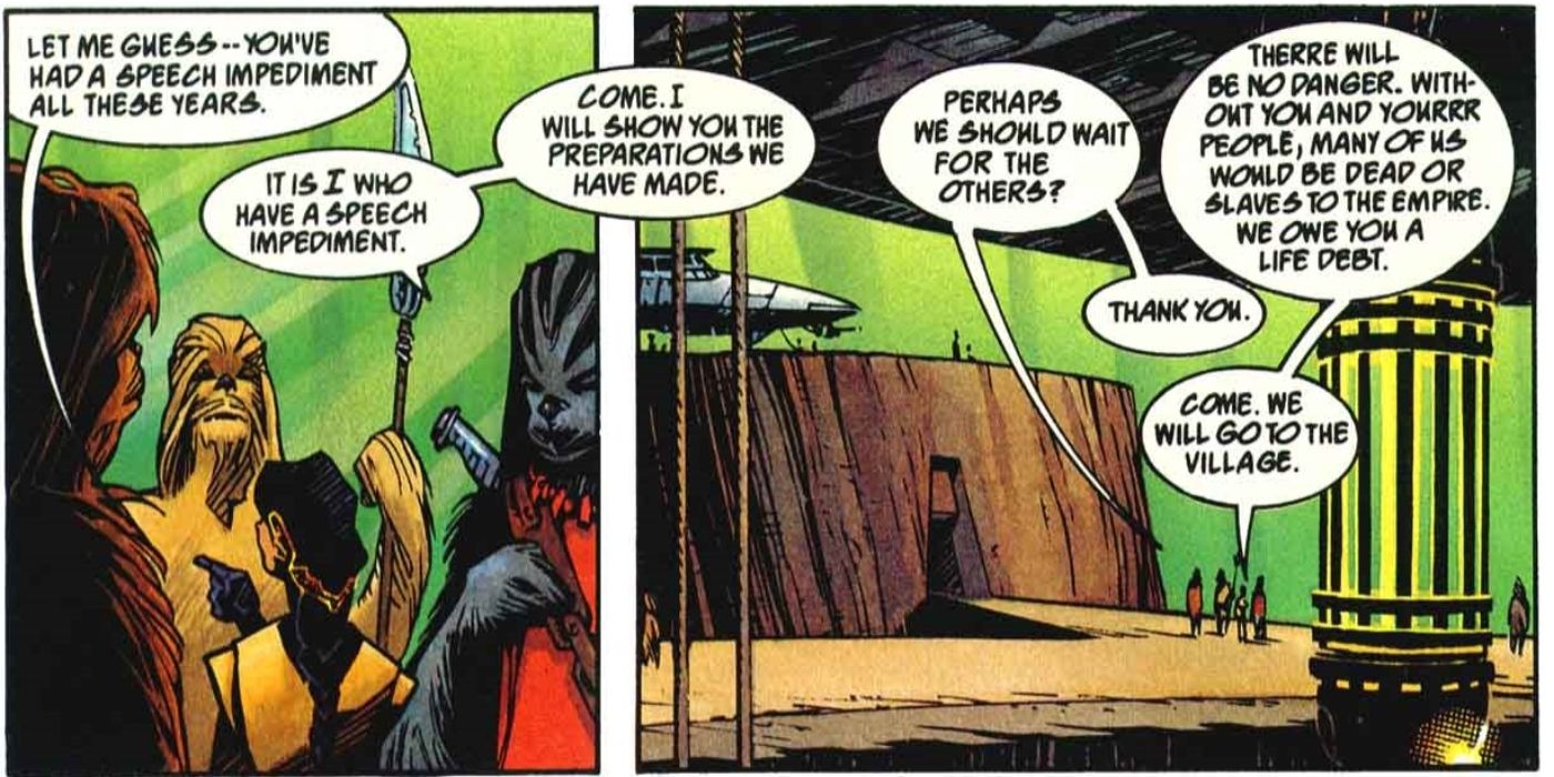 Star Wars Has a Bizarre Explanation for Wookiees Who Can Speak ‘English’