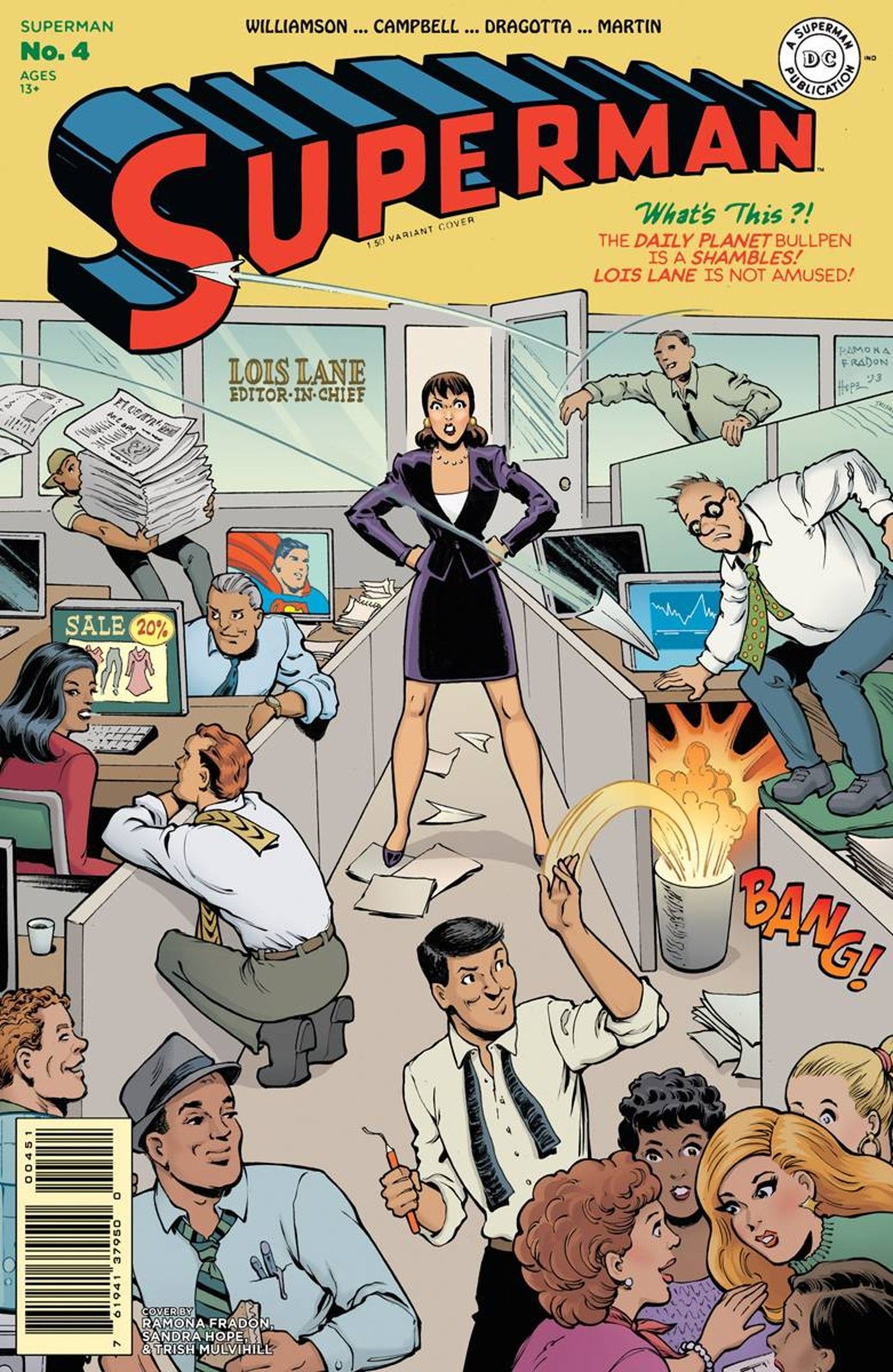 Lois Lane Takes Charge As Superman's New Boss in Cover Art by Living Legend