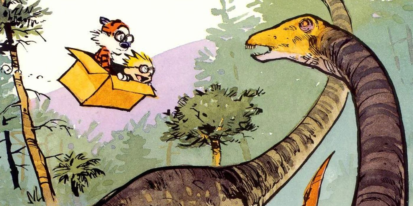 10 Funniest Calvin and Hobbes Comics About Dinosaurs